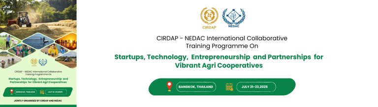 CIRDAP - NEDAC International Collaborative Training Programme - CIRDAP - Enabling Rural Communities